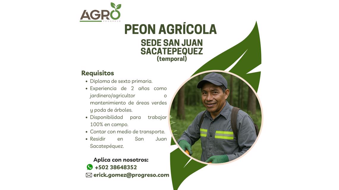 Peón Agrícola / AgroProgreso